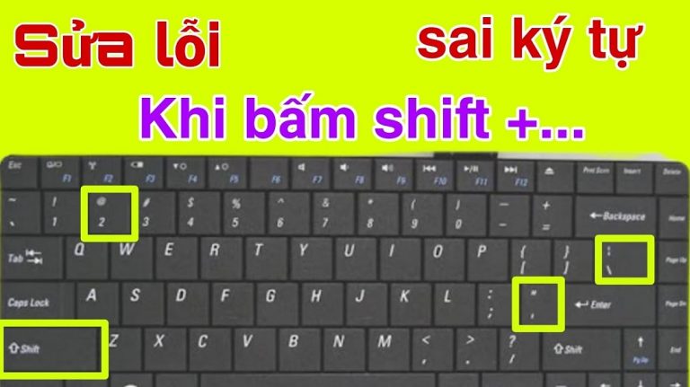Cách sửa lỗi phím shift + phím số đơn giản và hiệu quả