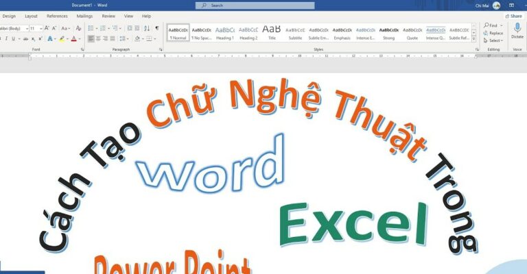 Cách tạo chữ nghệ thuật trong Word dễ làm nhất