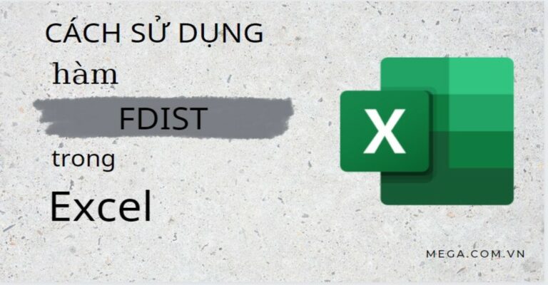 Cách sử dụng hàm fdist trong excel đơn giản, chính xác