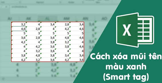 Cách xóa bỏ mũi tên màu xanh trong ô excel đơn giản