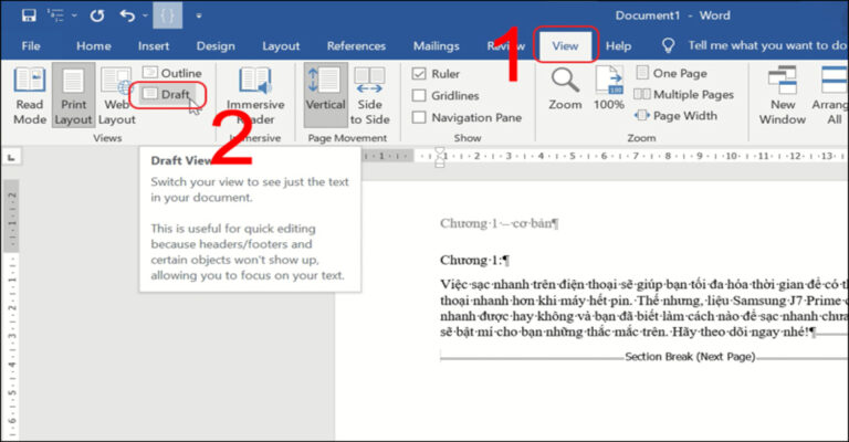 Cách xóa toàn bộ section break trong Word - Mẹo hay