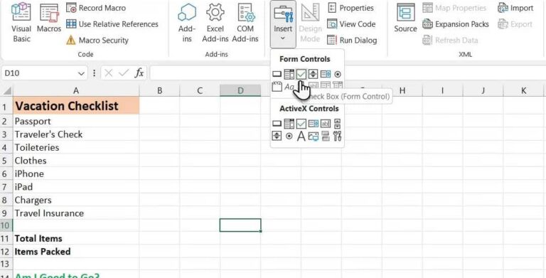 Hướng dẫn cách tạo và sử dụng Form Controls trong Excel