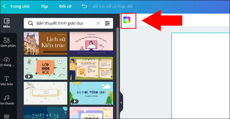Cách sử dụng bảng màu trên Canva và lấy mã màu bên ngoài