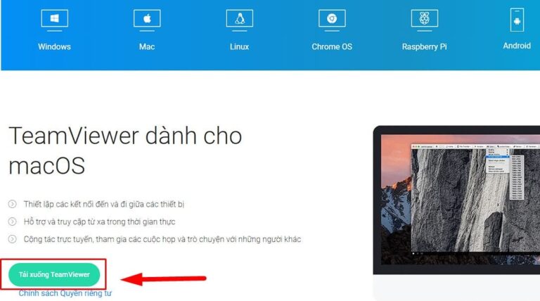 Cách tải Teamviewer cho MacBook chính xác và nhanh chóng