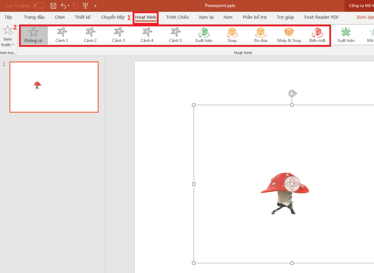 Chèn và tạo hiệu ứng các mô hình 3D trong PowerPoint