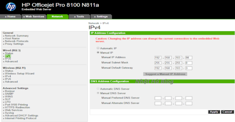 Cài đặt IP cho máy in HP đơn giản nhất