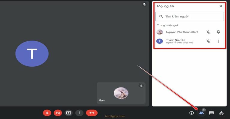 Cách hiển thị tất cả thành viên trên Google Meet tiện lợi