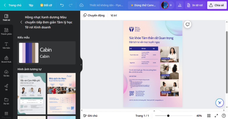 Hướng dẫn cách thiết kế tờ rơi chuyên nghiệp trên Canva