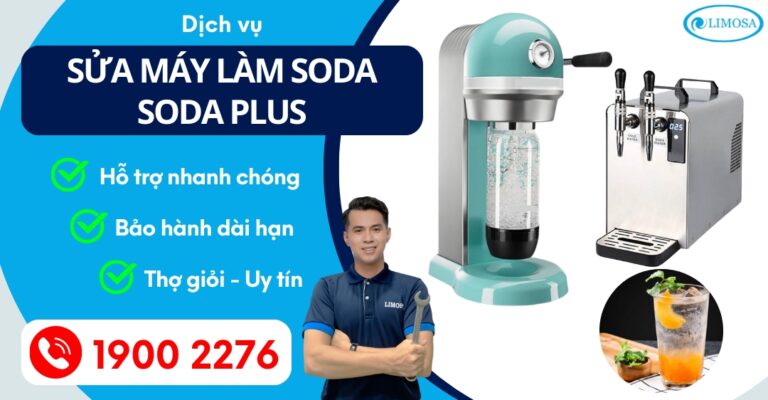 Sửa máy làm soda Soda Plus - Uy tín, thợ giỏi, chuyên nghiệp